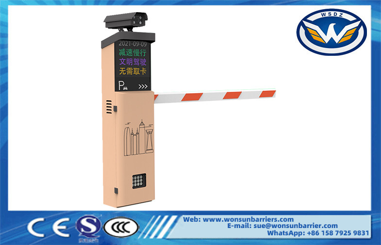 Barriera automatica per parcheggio auto con sistema di riconoscimento ...